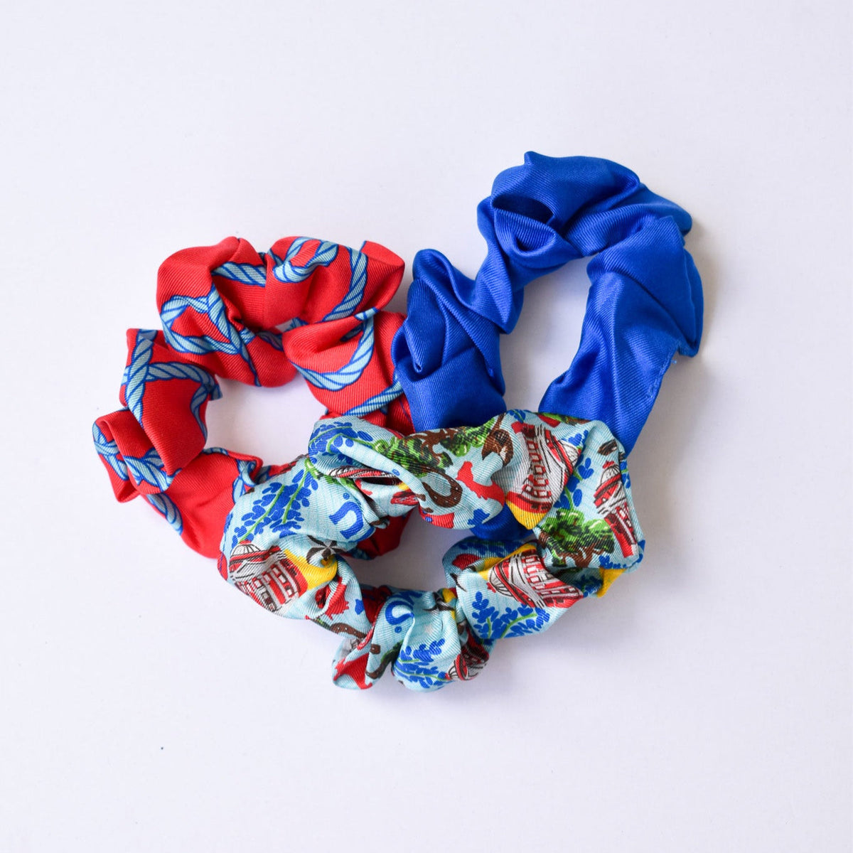 SMU Mustangs Scrunchie Set – Saturday Silks