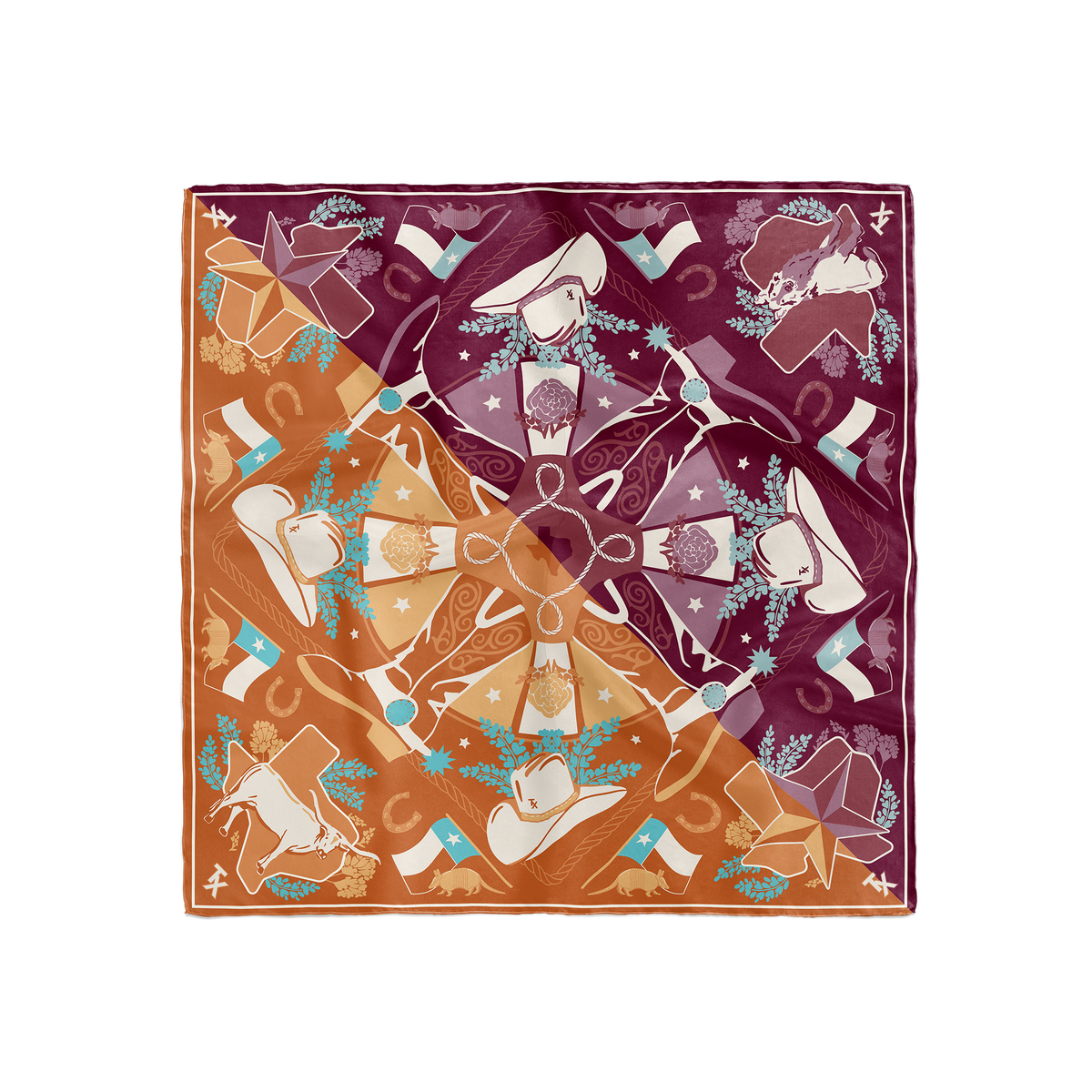 Austin v. College Station House Divided Saturday Scarf™ – Saturday Silks