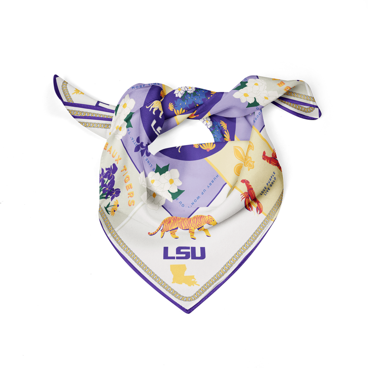 LSU Tigers Saturday Scarf™ – Saturday Silks
