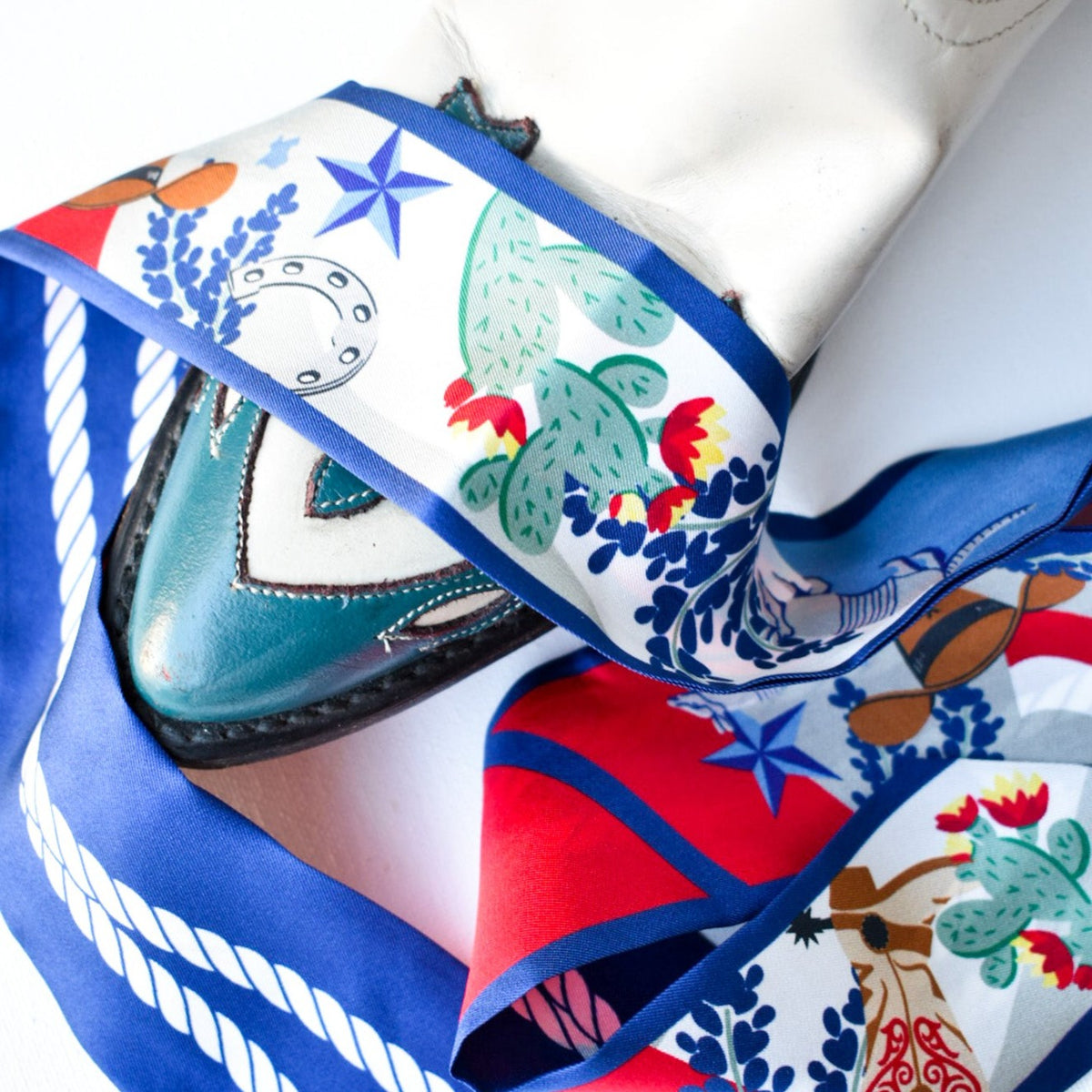 Lone Star State Skinny Scarf – Saturday Silks