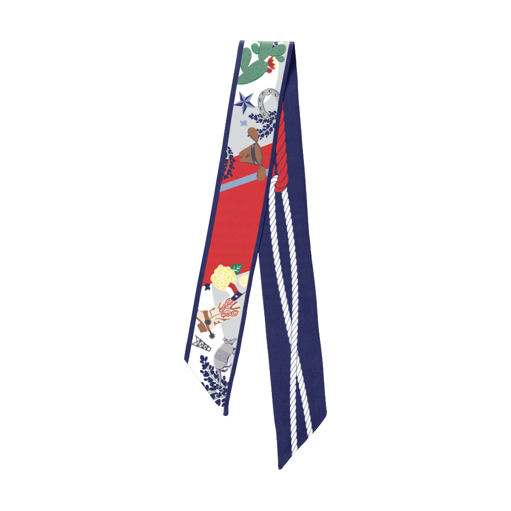 Lone Star State Skinny Scarf – Saturday Silks