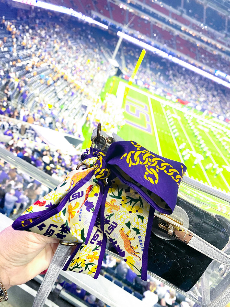LSU Tigers Twilly Scarf – Saturday Silks