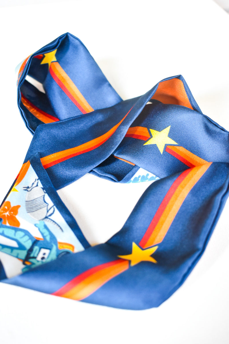 Space City Skinny Scarf – Saturday Silks